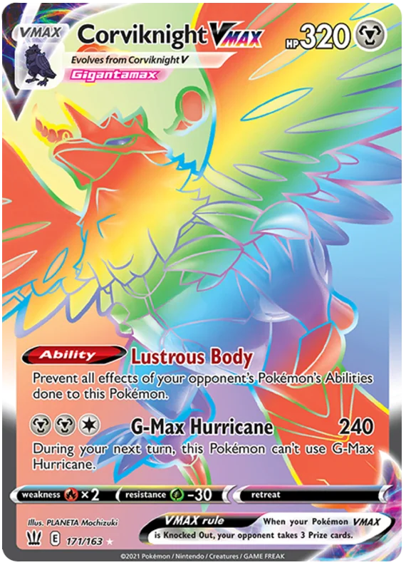 171/163-Corviknight VMAX Secret - SWSH Battle Styles