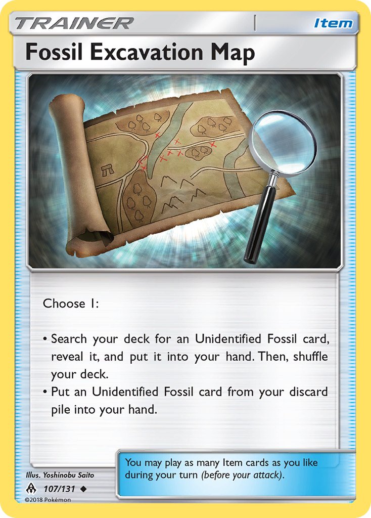 107/131-Fossil Excavation Map - SM - Forbidden Light