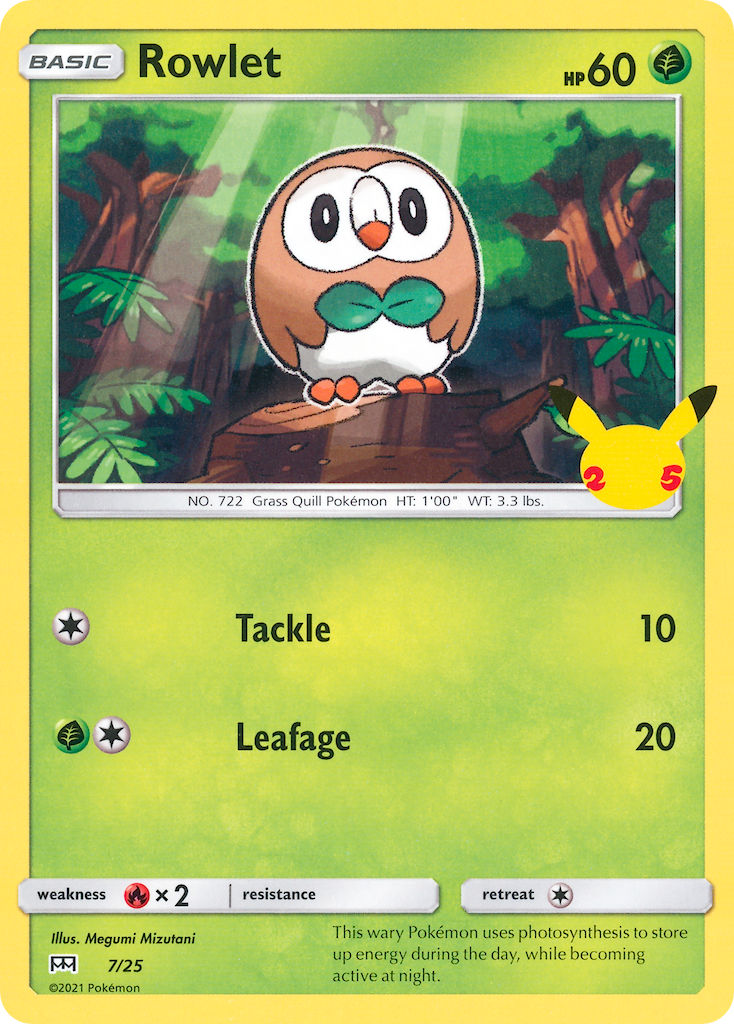 07/25-Rowlet - McDonald's 25th Anniversary Promos