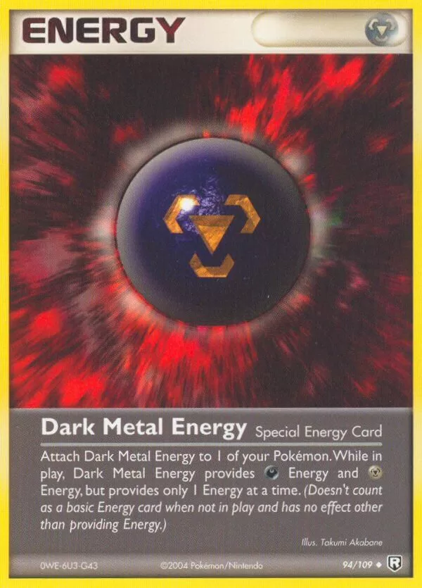 094/109-Dark Metal Energy - Team Rocket Returns